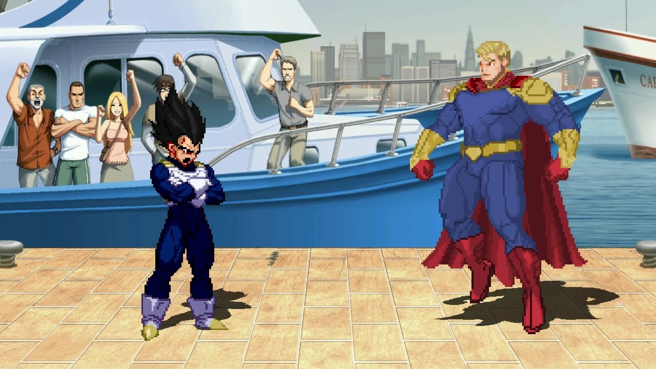 VEGETA vs HOMELANDER - Highest Level Amazing Fight! - YouTube