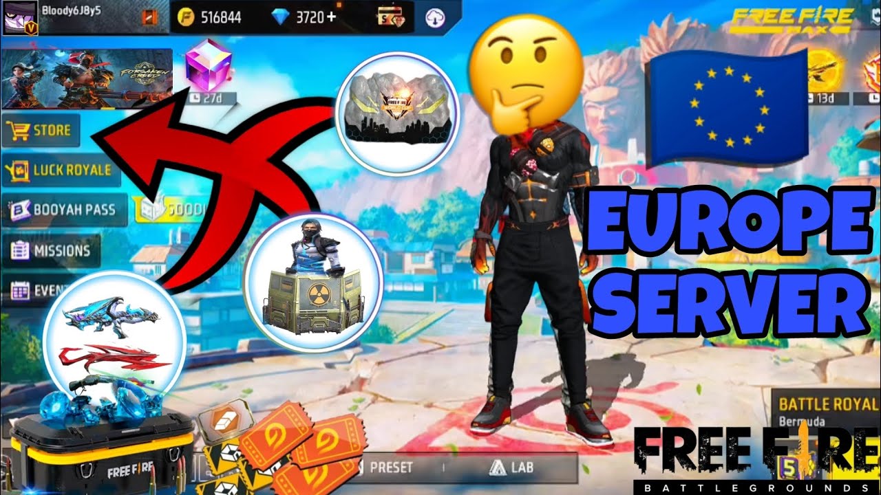 ME IN EUROPE SERVER 🇪🇺 STORE AND LUCK ROYAL EVENTS REVIEW 🤯 EUROPE VS ...