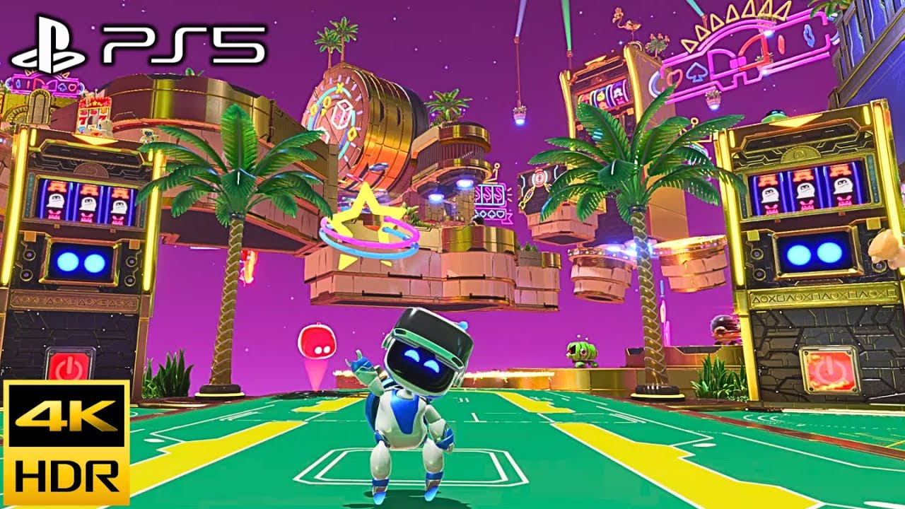 Astro Bot PS5 Part 9 - Slow-Mo Casino & Lost Triangle Void Levels ...