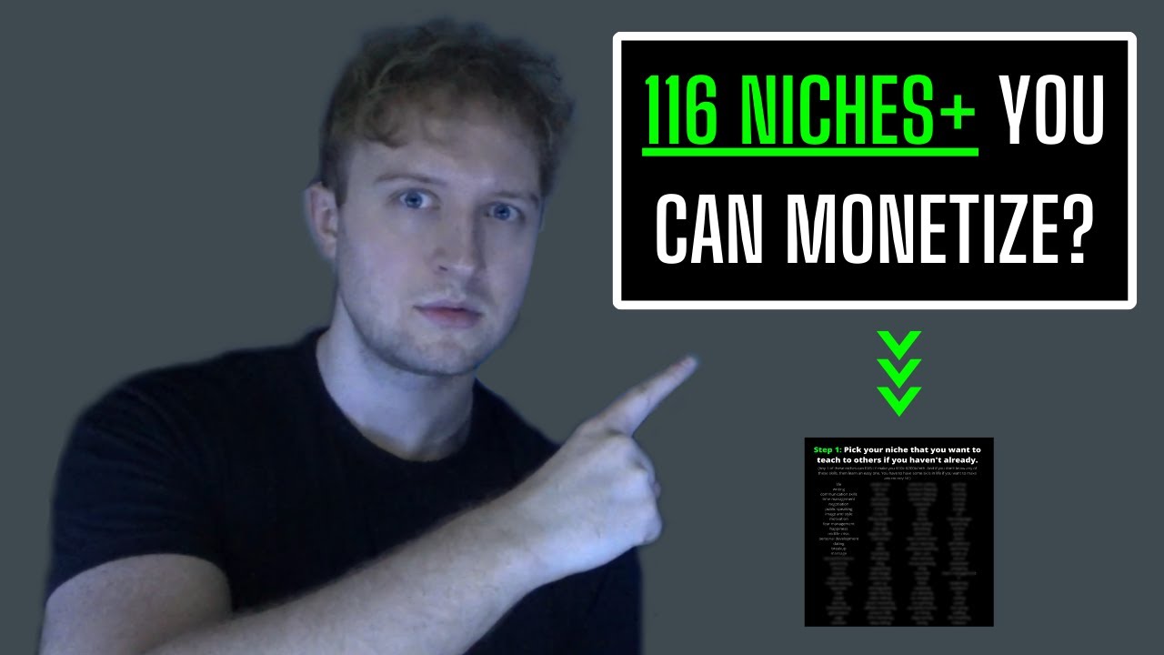 Sell A Course In These Niches (116 Of Them So Far) - YouTube
