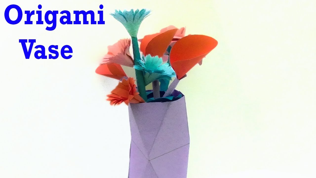 How To Make Origami Vase? Creative Thinker - YouTube