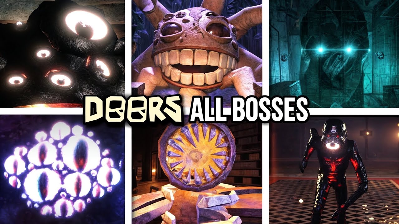 DOORS: Floor 1 & 2 - ALL Bosses & Cutscenes FULL MOVIE (Roblox Showcase ...