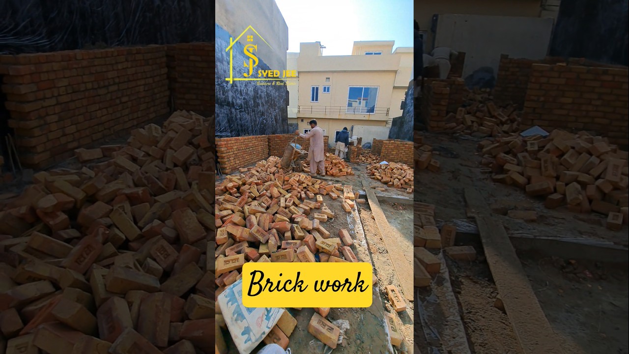 🧱 Brick Masonry Work | Strong Foundation for a Quality Home#BrickWork # ...