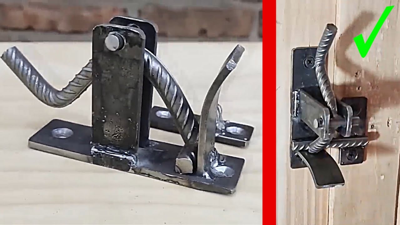 Making unique door lock for home best tricks 😮💡#welder #doors #lock ...