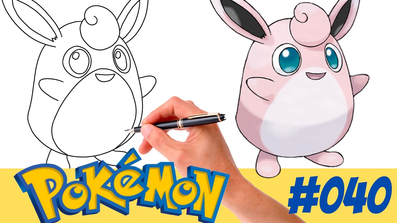 Cómo dibujar WIGGLYTUFF POKEMON #040 | FÁCIL | Generación 1 - YouTube