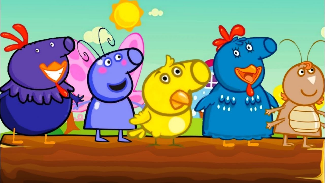 PEPPPA PIG EM FIVE LITTLE MONKEYS ON THE BED / PEPPA PIG EM CINCO ...