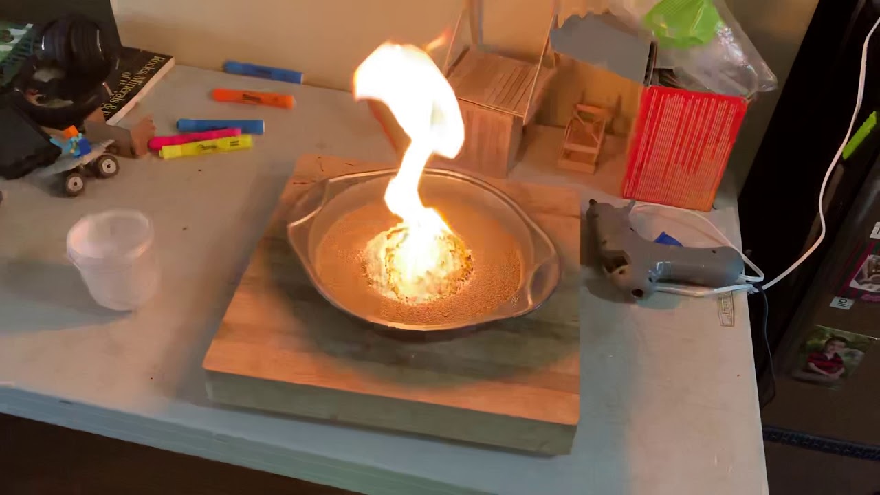 Science with Dad - Fire snake experiment attempt 1 - YouTube