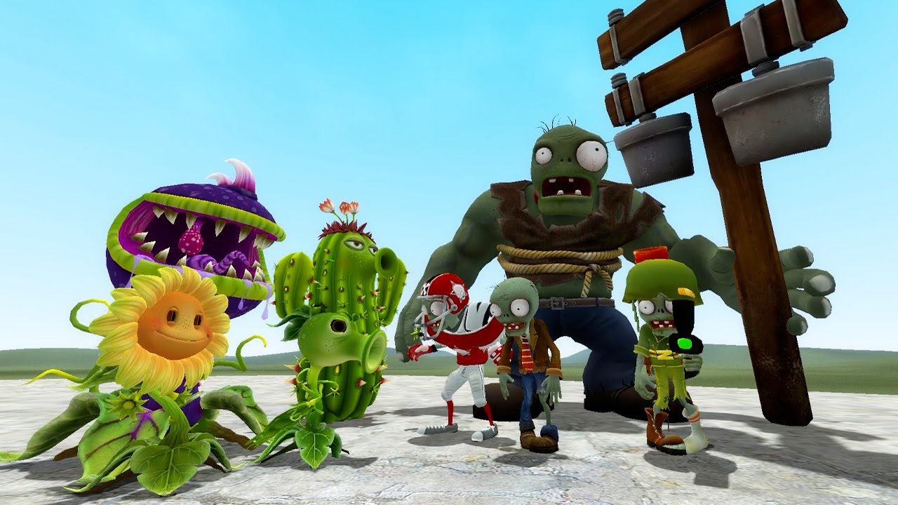 PvZ GW1 Pack #1 in Garry's Mod - YouTube