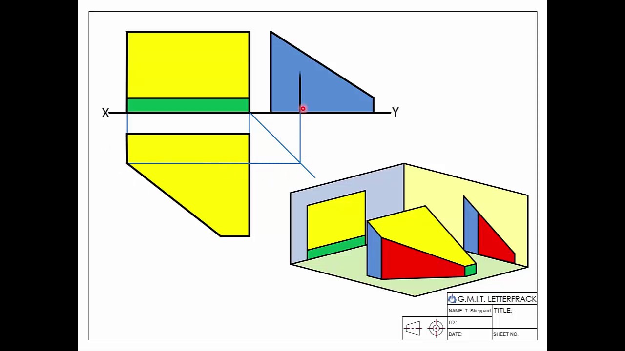 Orthographic 6 Combining solids - YouTube