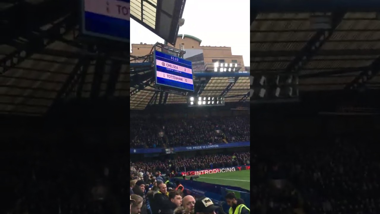 Chelsea fans singing champions of Europe to spurs fans - YouTube