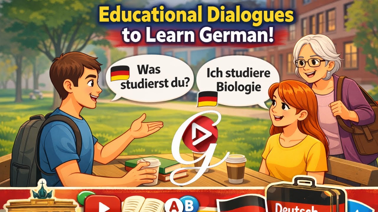 German University Dialogue | Real-Life Conversation Between Students 🇩🇪 ...