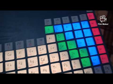 Evde Periyodik Tablo yapımı (ışıklı)