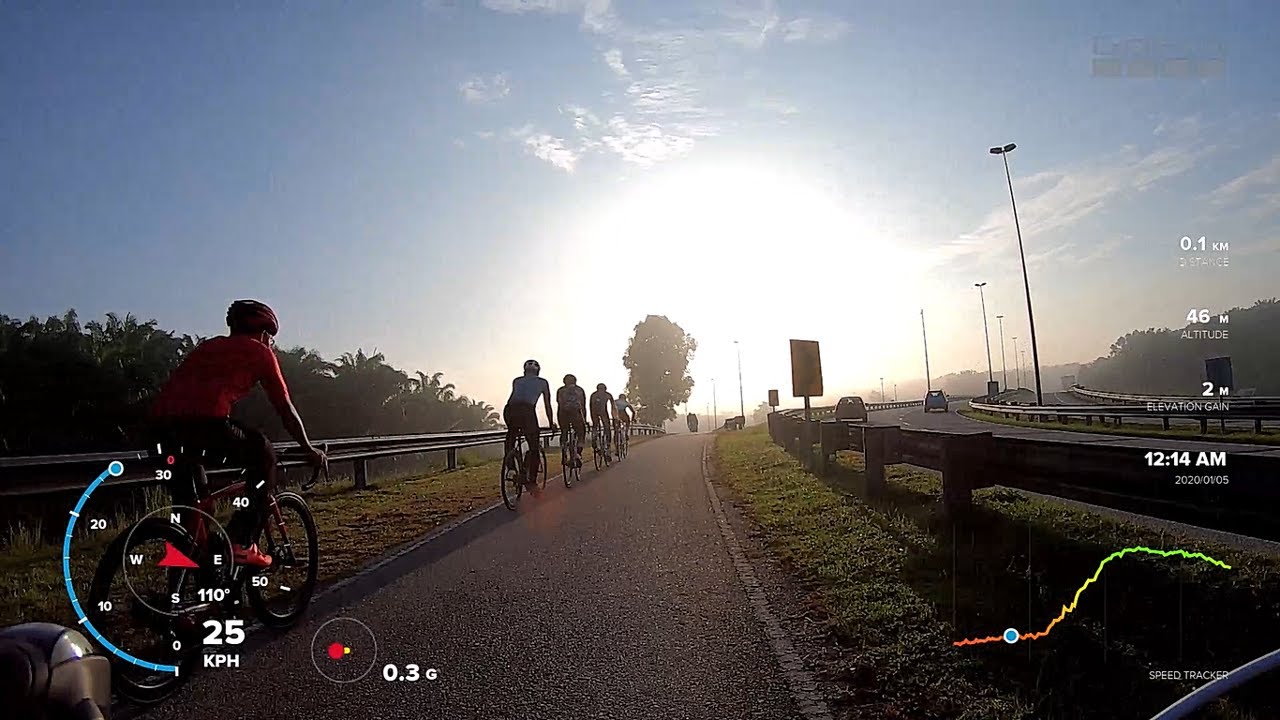 Kayuhan di Guthrie Highway Ke Tol Lagong - YouTube