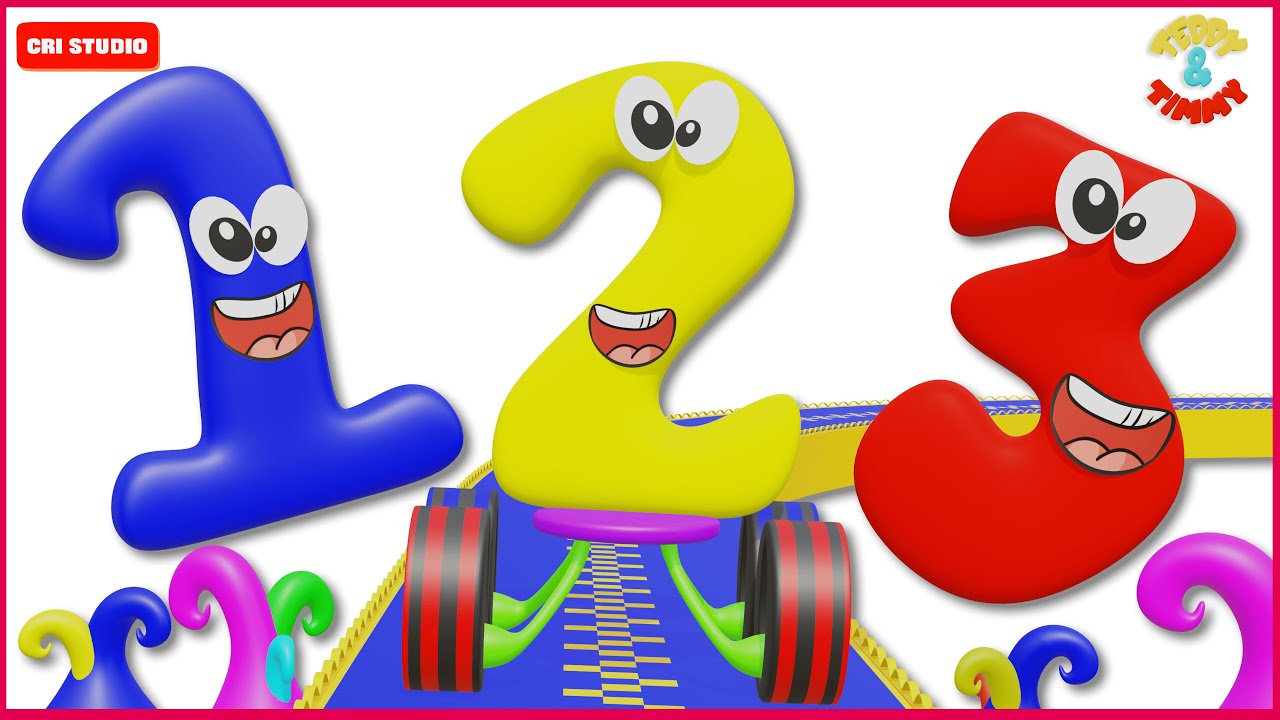 Learn 1 to 10 Numbers & Fruit Names | 123 Number Names | 1234 Counting ...