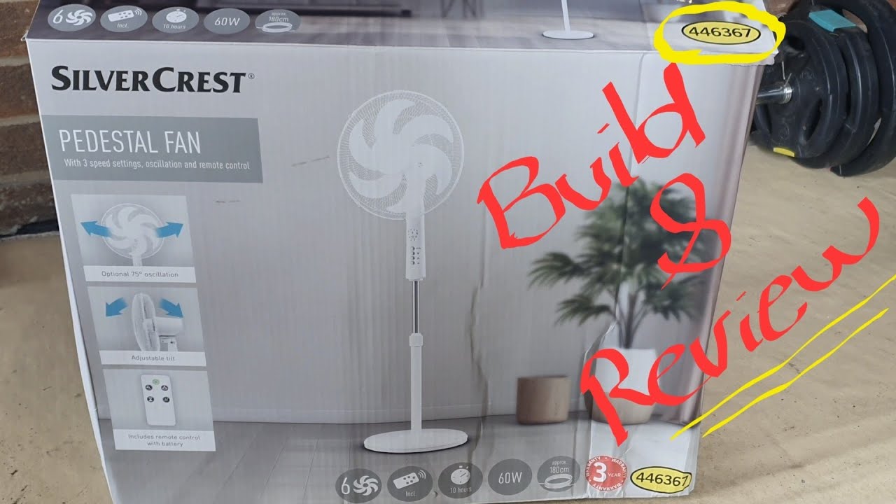 Silvercrest Pedestal Fan Build & Review - YouTube