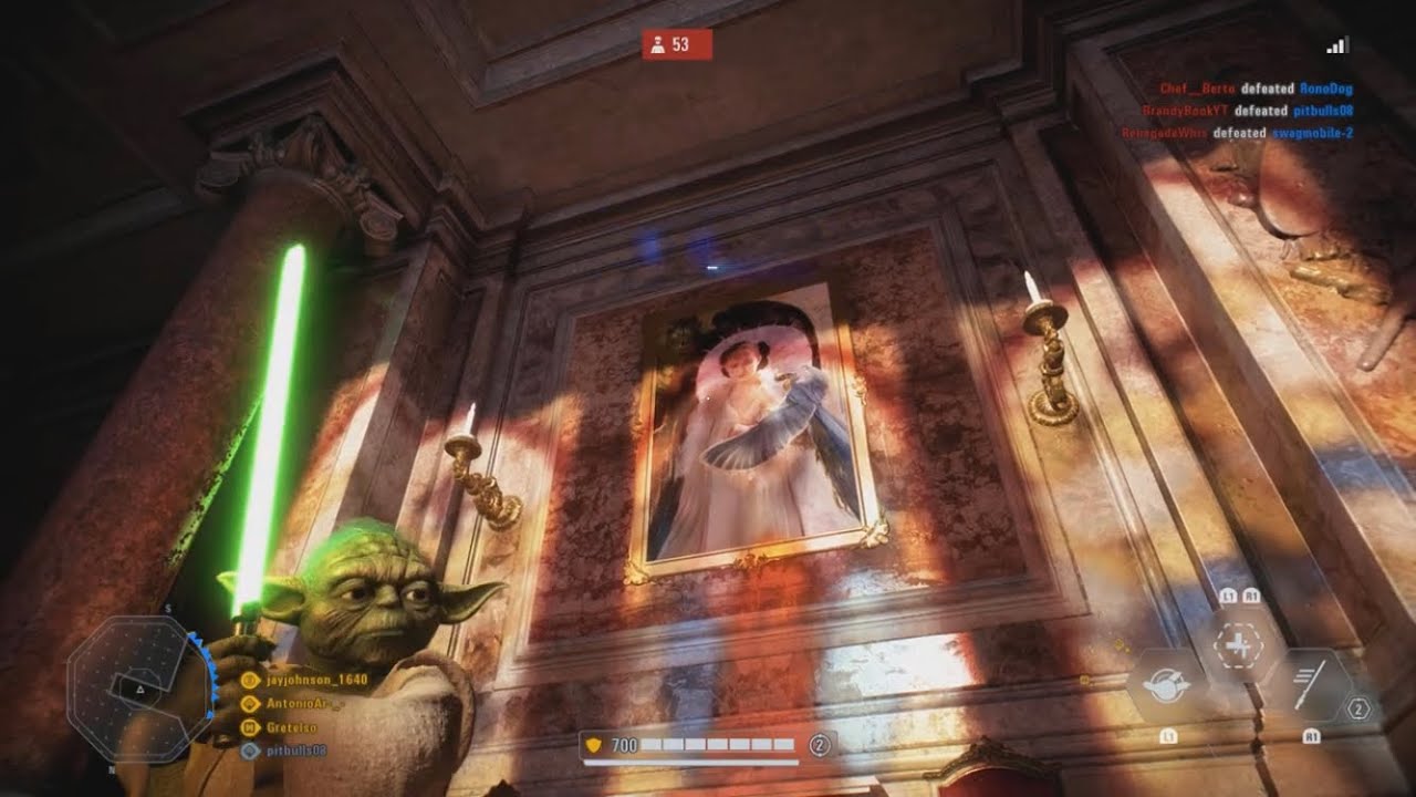 Star Wars Battlefront II (Galactic assault ) YODA DEFENDS THE QUEEN ...
