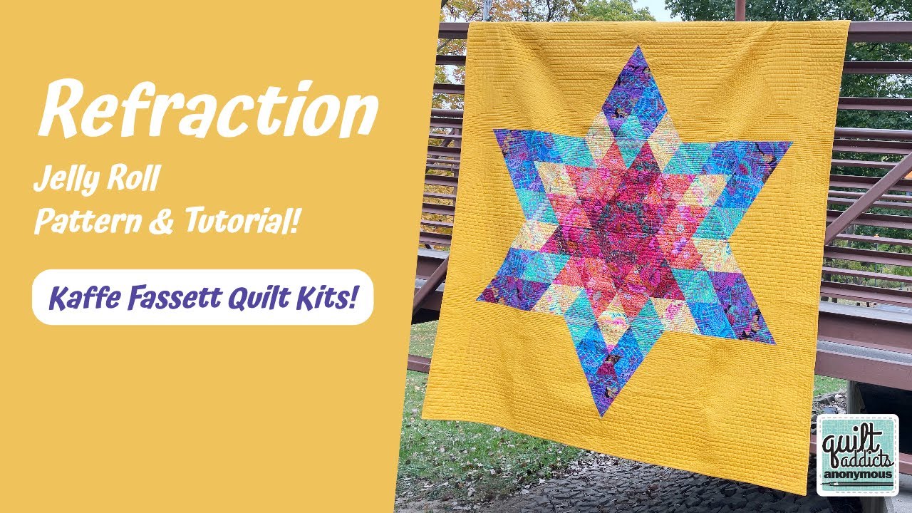 This quilt is made with just ONE Jellyroll! Refraction in Kaffe Fassett ...