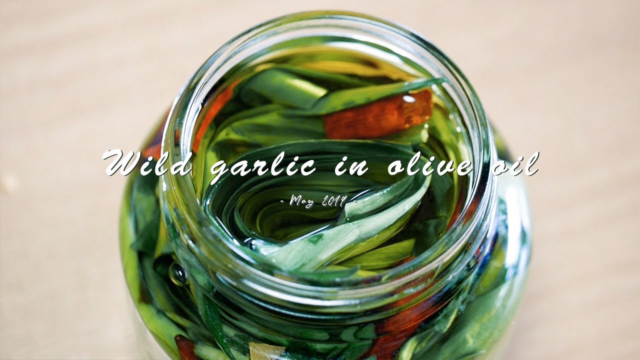 life in japan}Wild Garlic in olive oil - YouTube