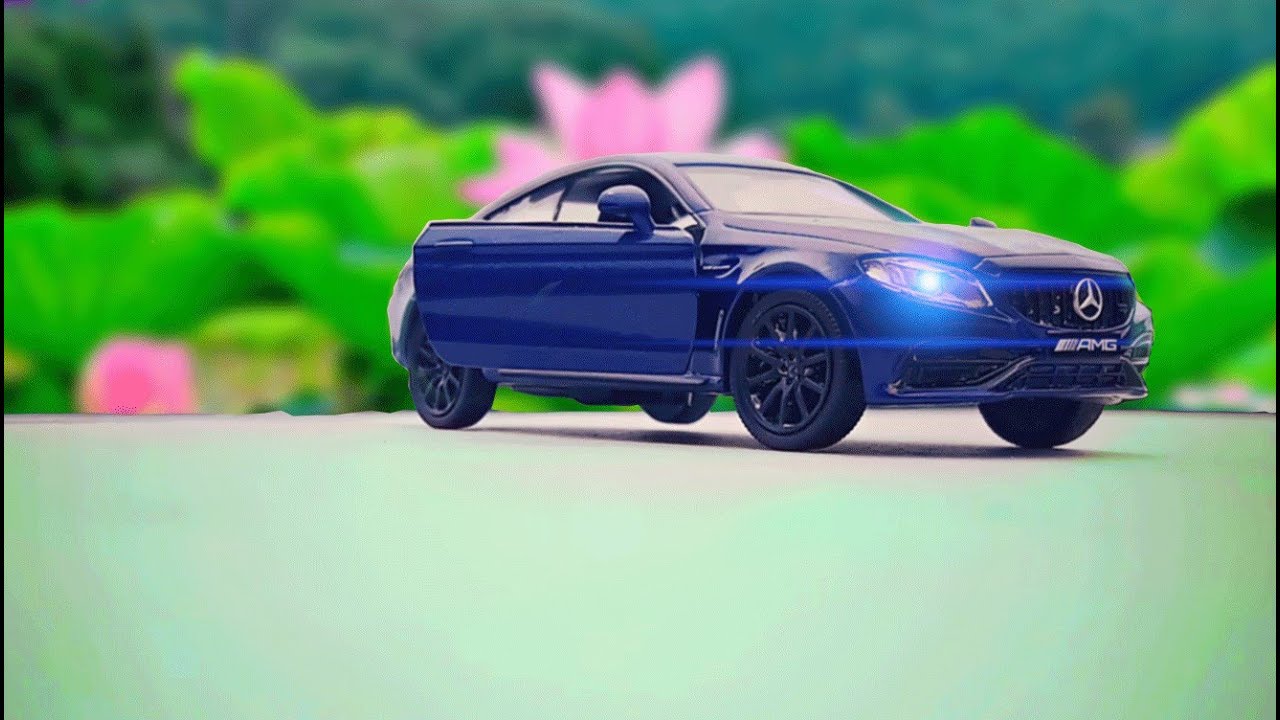 UNBOXING : Mini Mercedes-Benz C63 S AMG Coupe diecast model car ...