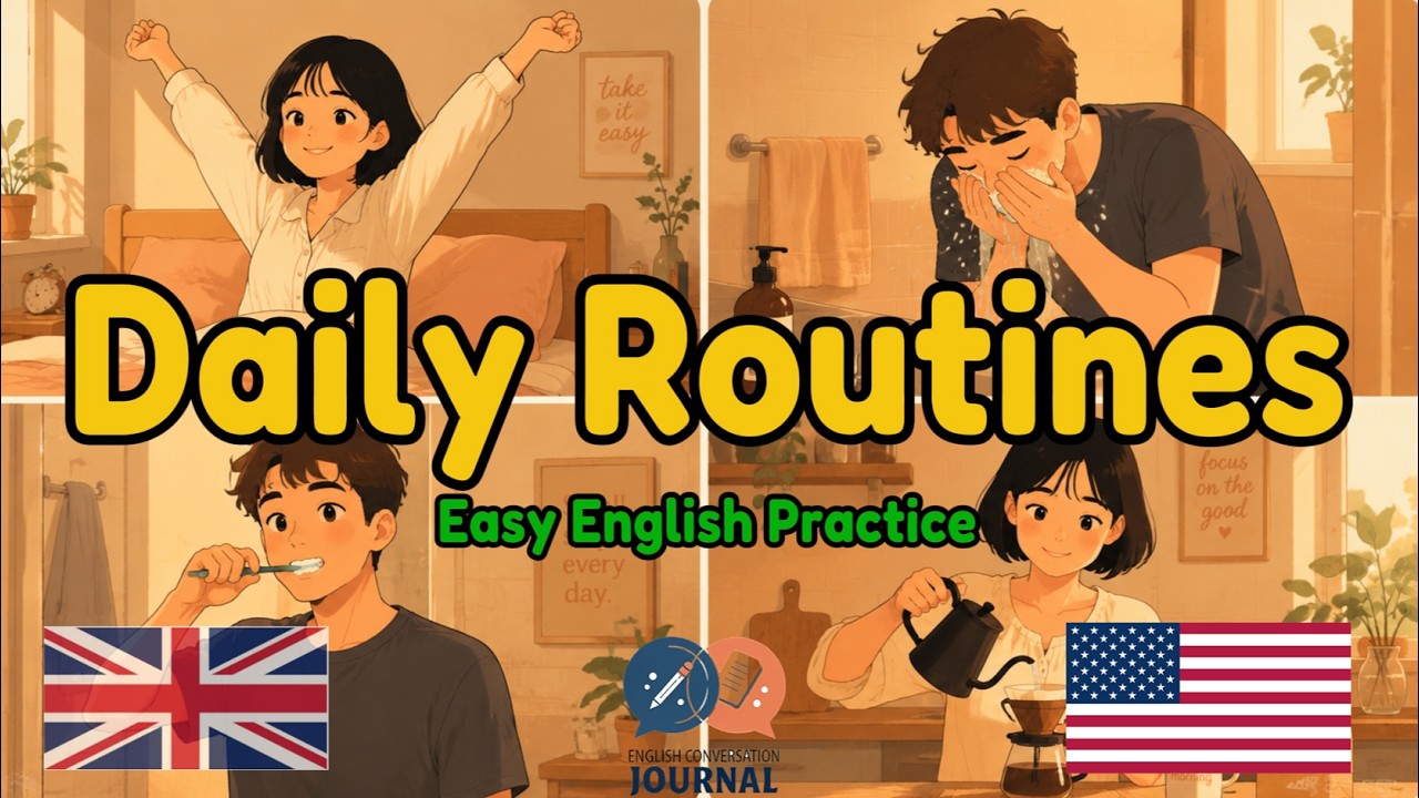 Daily Life Routines in English | Easy English Conversation for ...