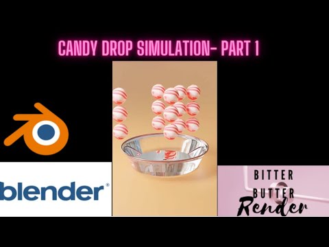 Candy drop into a Bowl - Blender Animation Tutorial Part 1 - YouTube