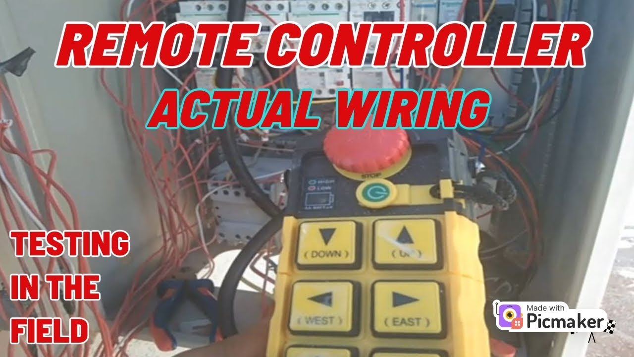 ACTUAL WIRING OF REMOTE TRANSMITTER MOTOR CONTROLLER - YouTube