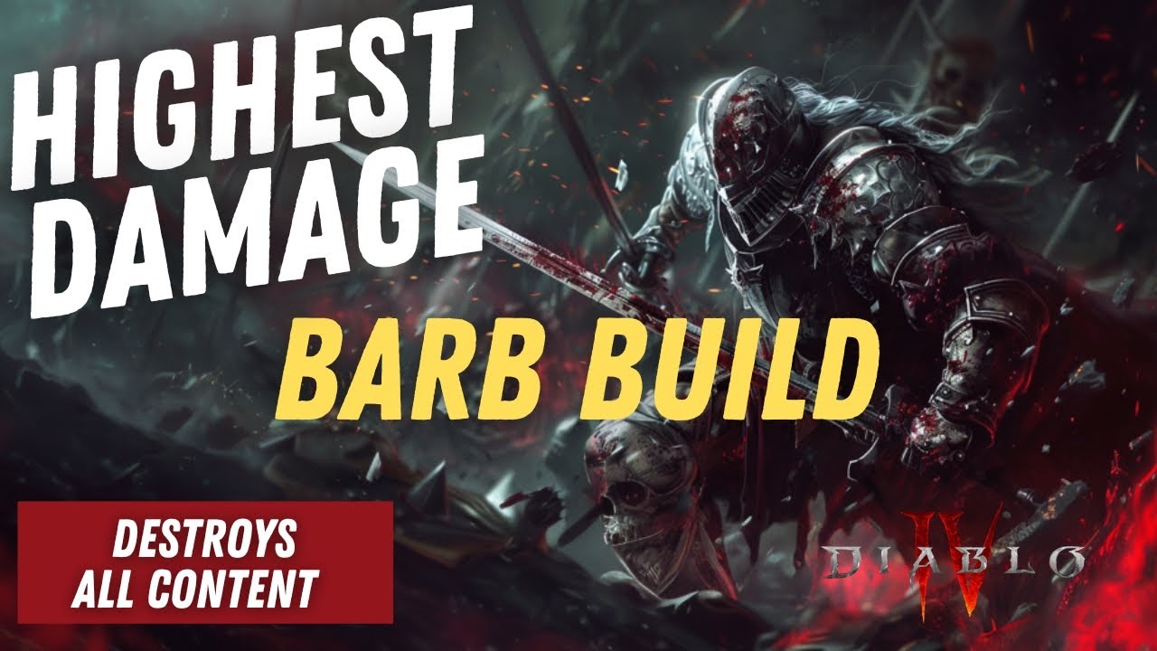 HIGHEST DAMAGE Barb Build Found! PERFECTED For All Content! - YouTube
