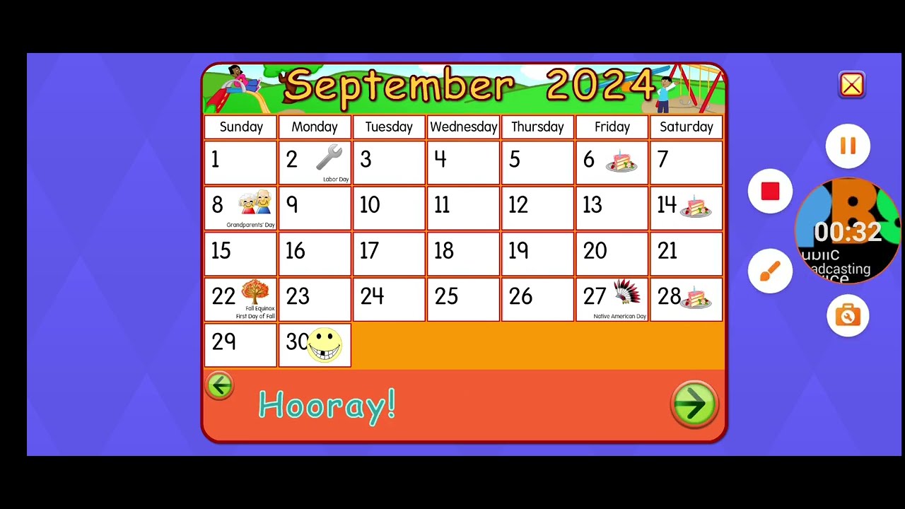 starfall calendar september 30th 2024 - YouTube