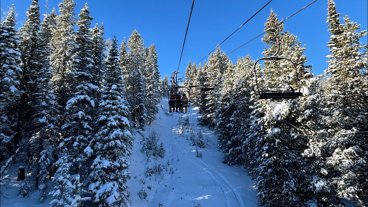 Winter Park Resort Gemini Express Ski Lift 2024 - YouTube
