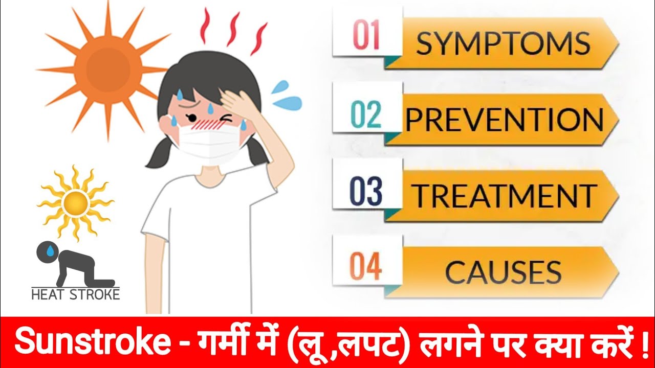 Sunstroke treatment/ गर्मी में(लू)लगने पर क्या करें/ लू लगने का उपचार ...