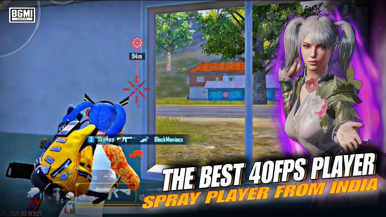 The Best 40Fps Spray Player In India 🇮🇳🔱[ battle ground mobile india ...