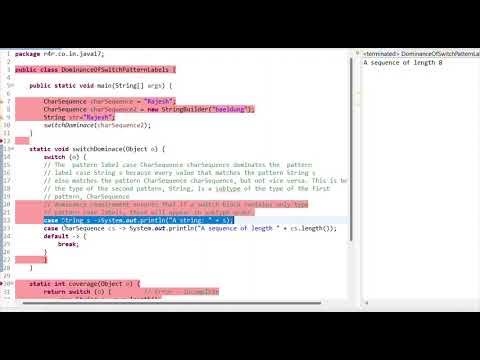 Java 17 Preview | Java17 New Features | Dominance Of Switch Pattern Labels - YouTube