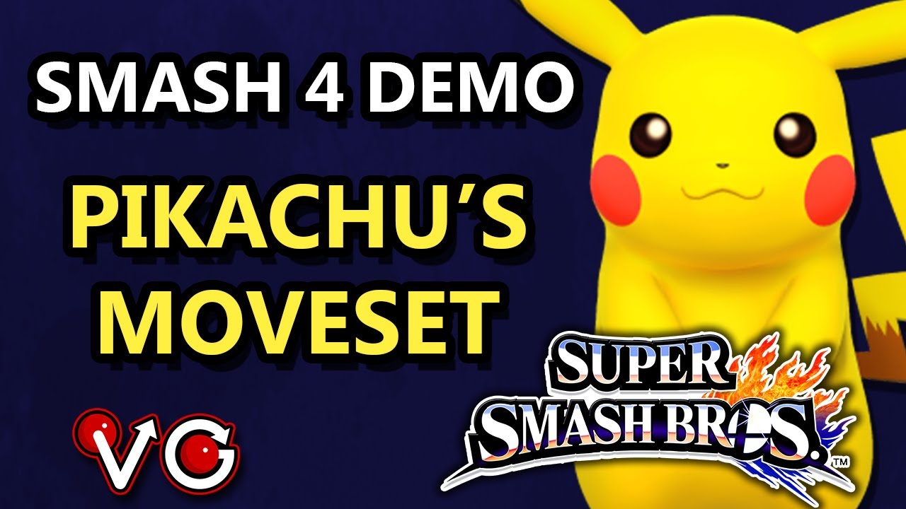Smash 4 Demo - PIkachu's Moveset - SSB3DS - SSB4 - SSBU - Smash For Wii ...