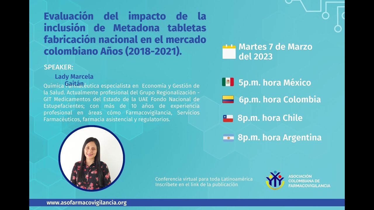 #webinar: Evaluación del impacto de la inclusión de Metadona tabletas ...