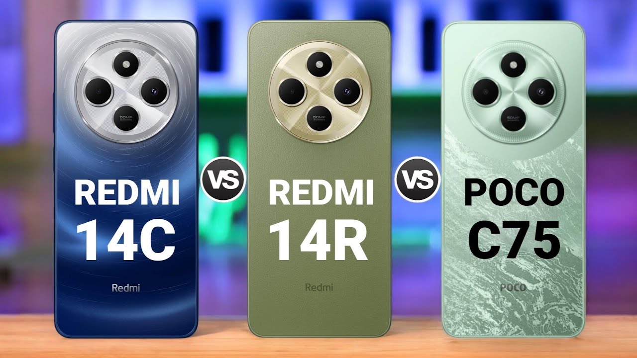Redmi 14C 4G Vs Redmi 14R 5G Vs Poco C75 4G - YouTube