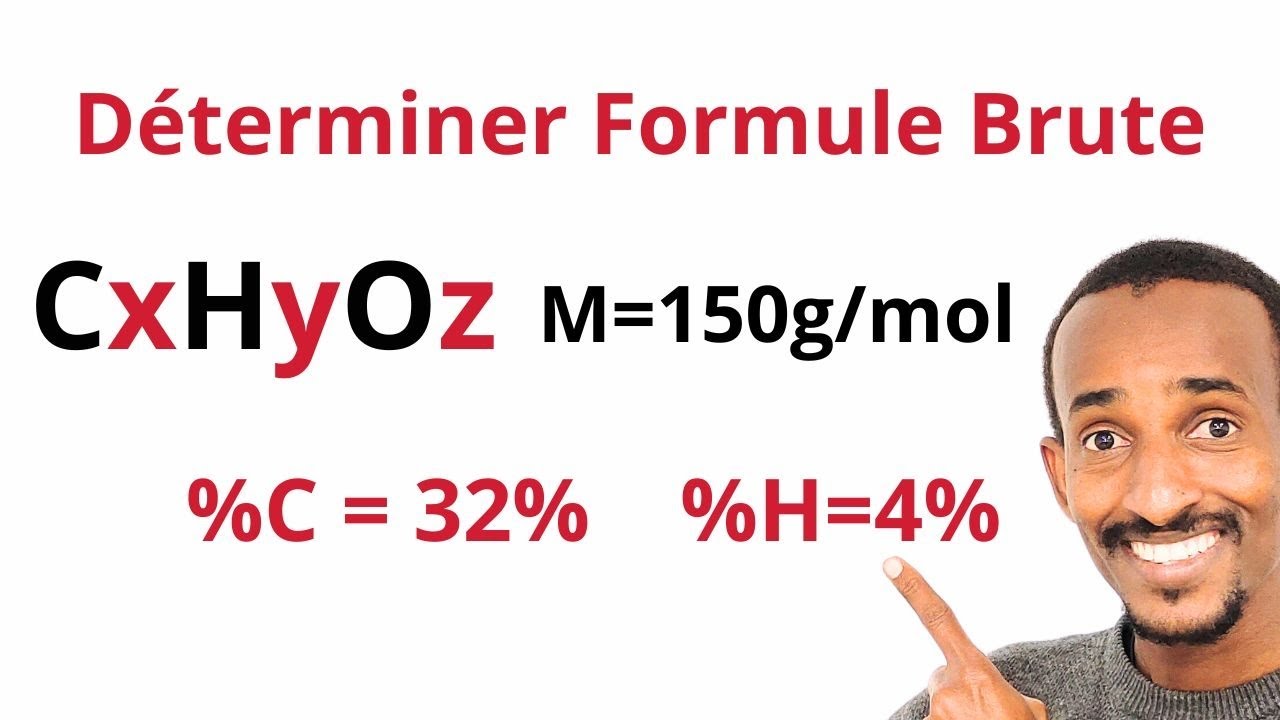 Détermination de formule brute - YouTube