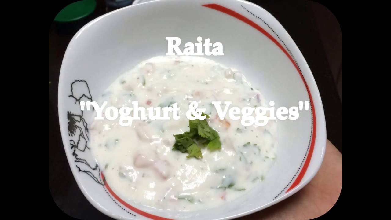 Raita "yoghurt & veggies"- #15 recipe - YouTube