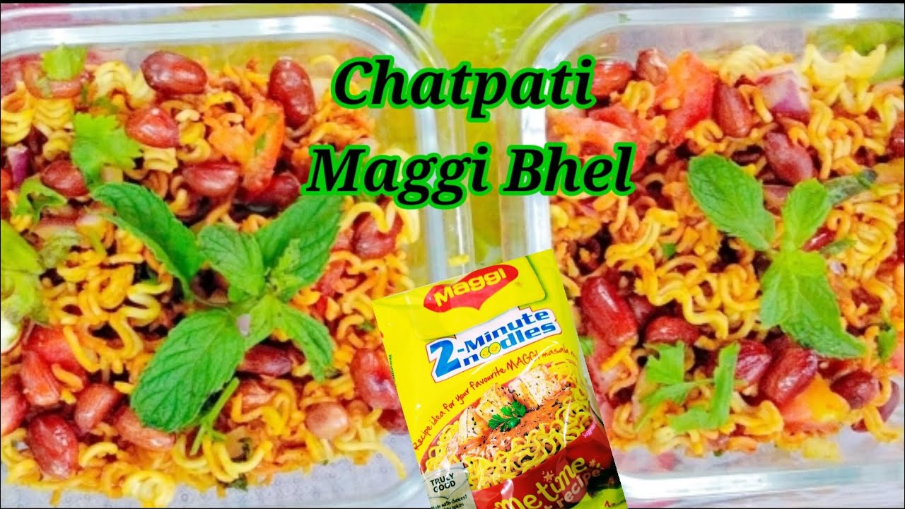 Maggi Bhel Recipe/ 10 min recipe/quick & easy Maggi bhel/कुरकुरी मैगी ...