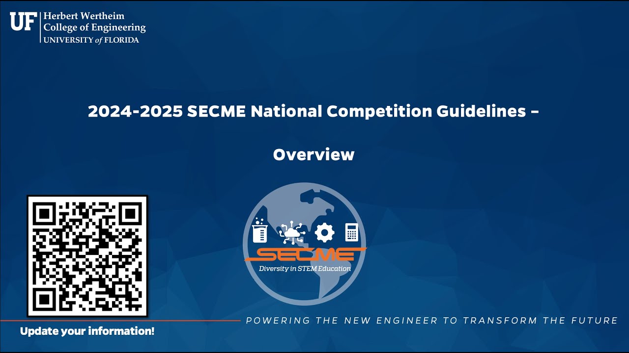 2024-25 SECME National Competition Guidelines Overview - YouTube