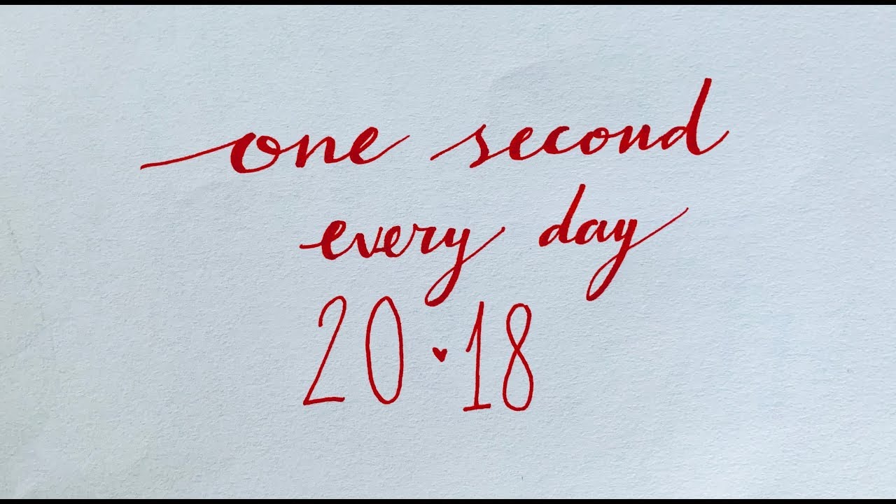 one second every day: 2018 - YouTube