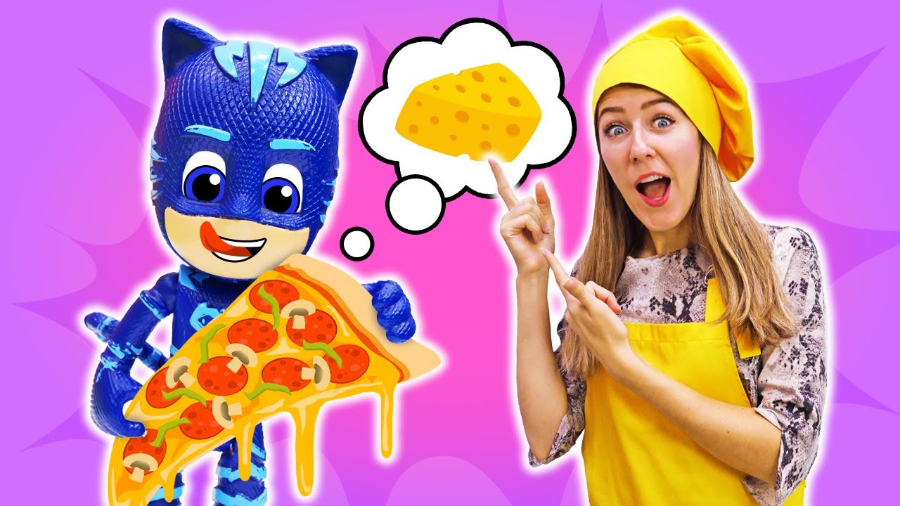 🍕🍕¡Catboy hace una PIZZA enorme! Cocina para niños. Recetas rápidas ...