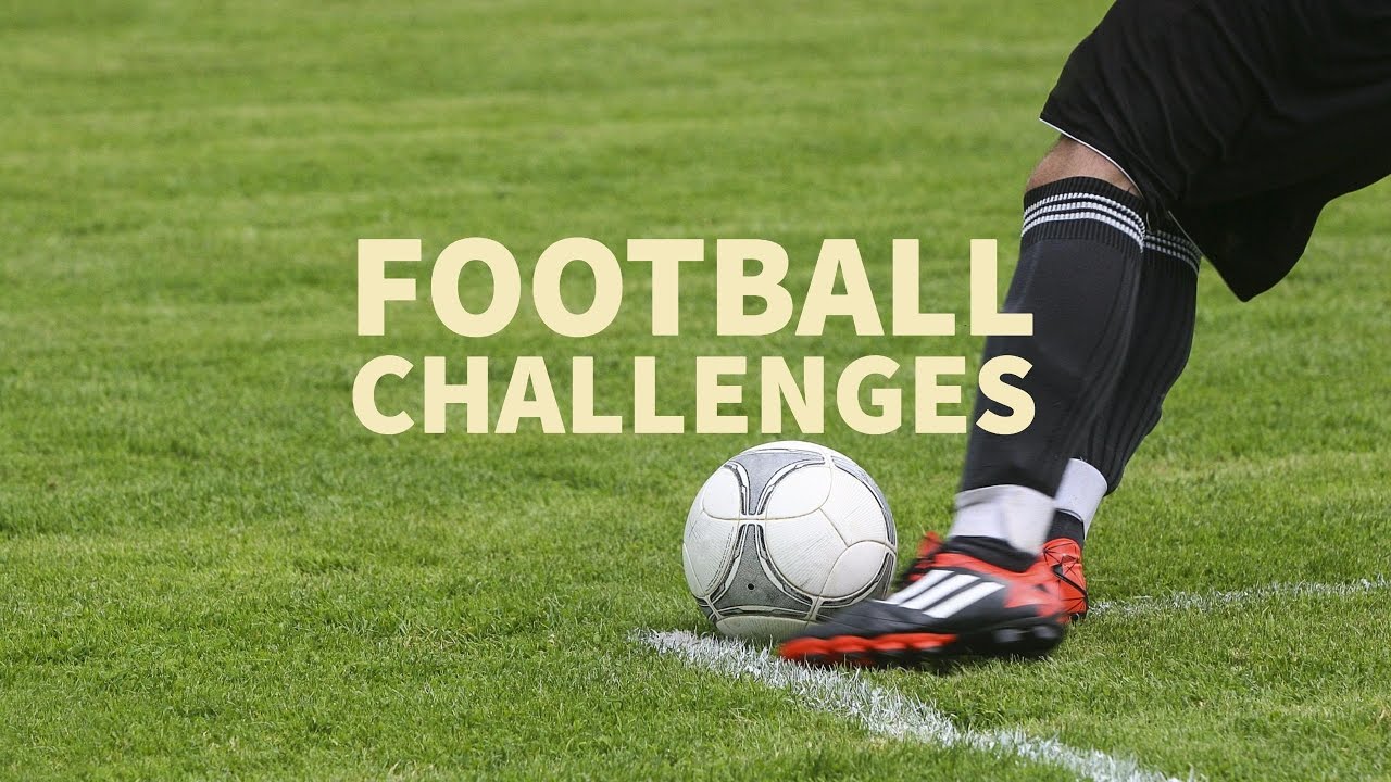 FOOTBALL CHALLENGES WITH MY BROTHER!! - YouTube