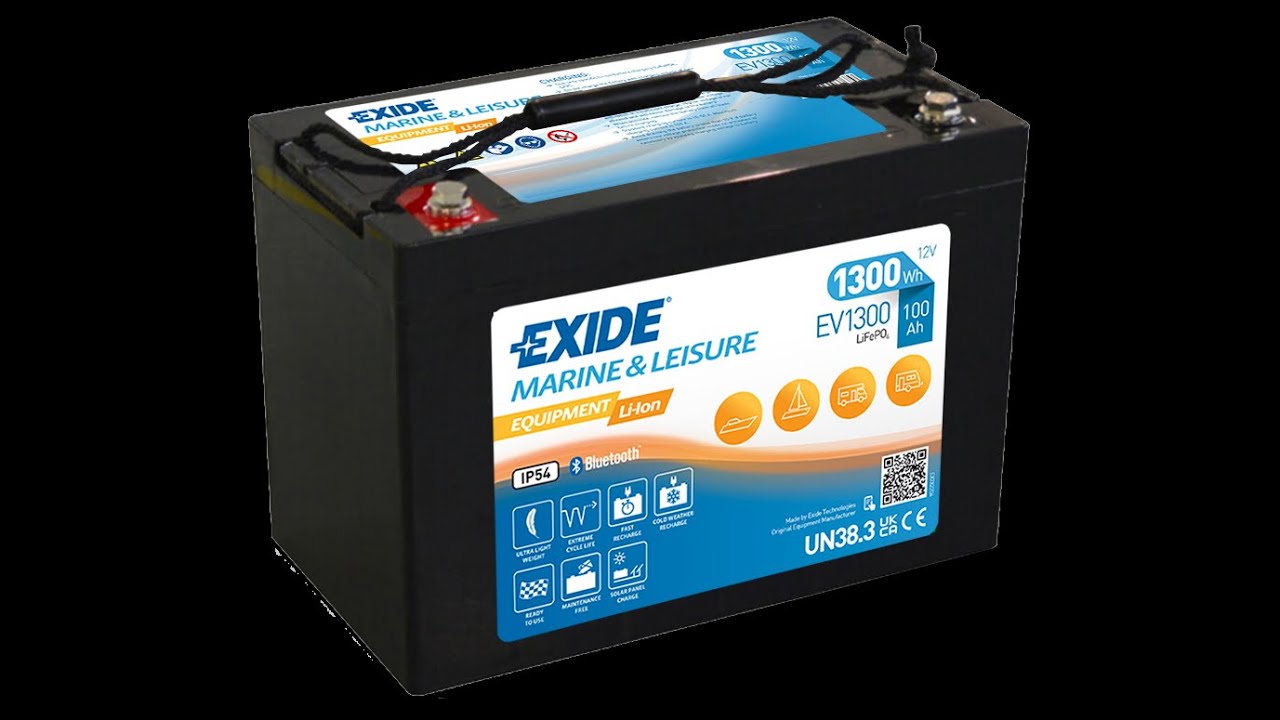 Exide Litium batterier med app. - YouTube
