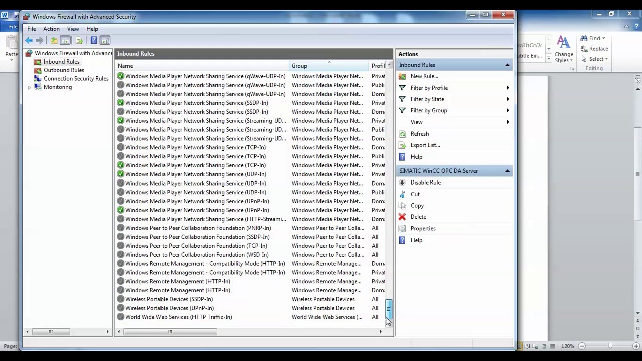 Window Firewall enable for WinCC and Kepware OPC DA Part3 - YouTube