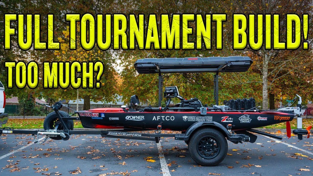 My FULLY LOADED Tournament Kayak & Trailer Setup! - YouTube
