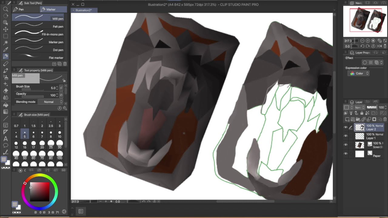 OSRS Dragonfire Shield - Time Lapse Drawing *ClipStudio Paint* - YouTube