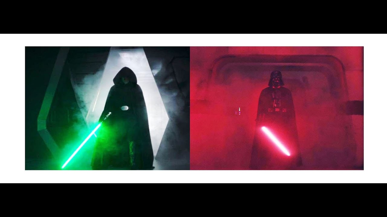 Darth Vader vs Luke Skywalker Hallway Scene Comparison - Star Wars ...