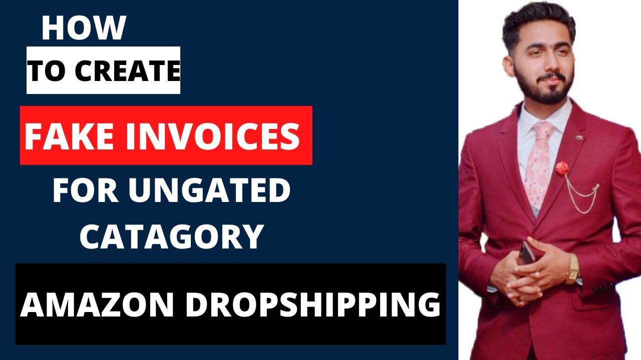 How To Create Fake Invoices to get Ungated on Amazon Instantly in any ...