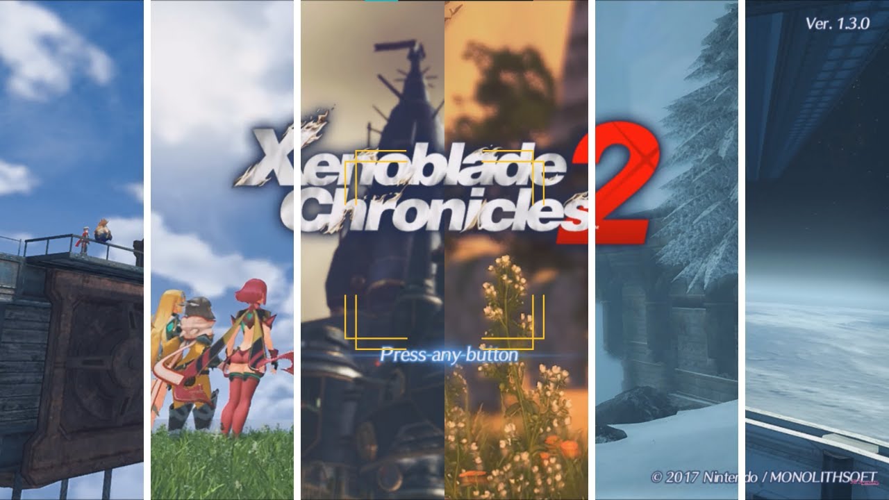 Xenoblade Chronicles 2 - All Title Screen Animations Chapter 0 - NG+ ...