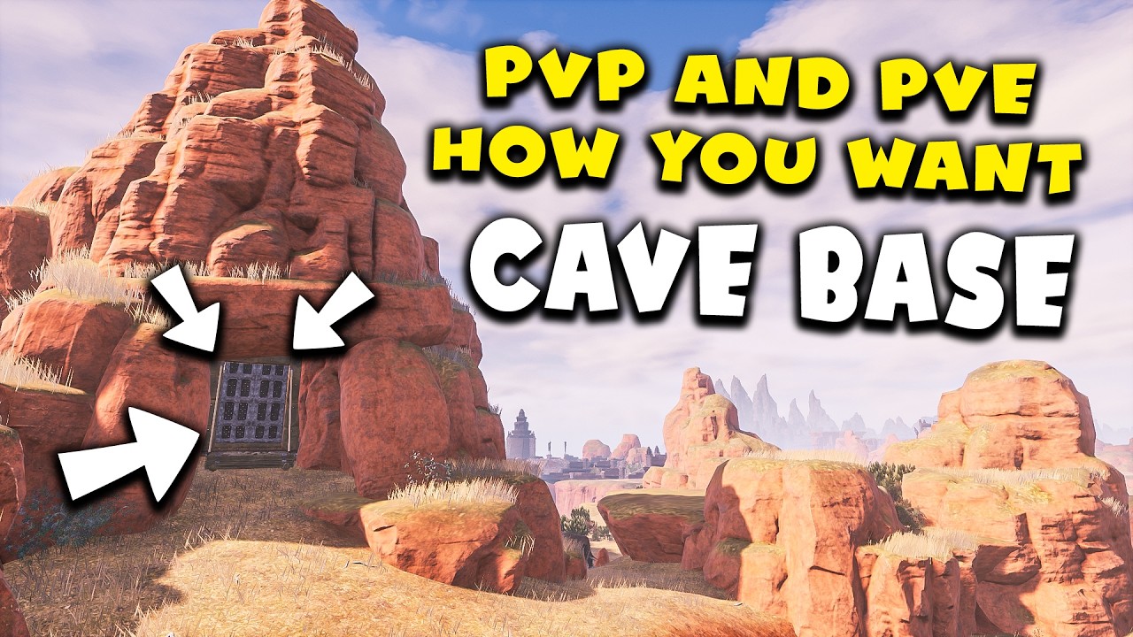 CAVE BASE HERE - pvp and pve how you want - CONAN EXILES - YouTube